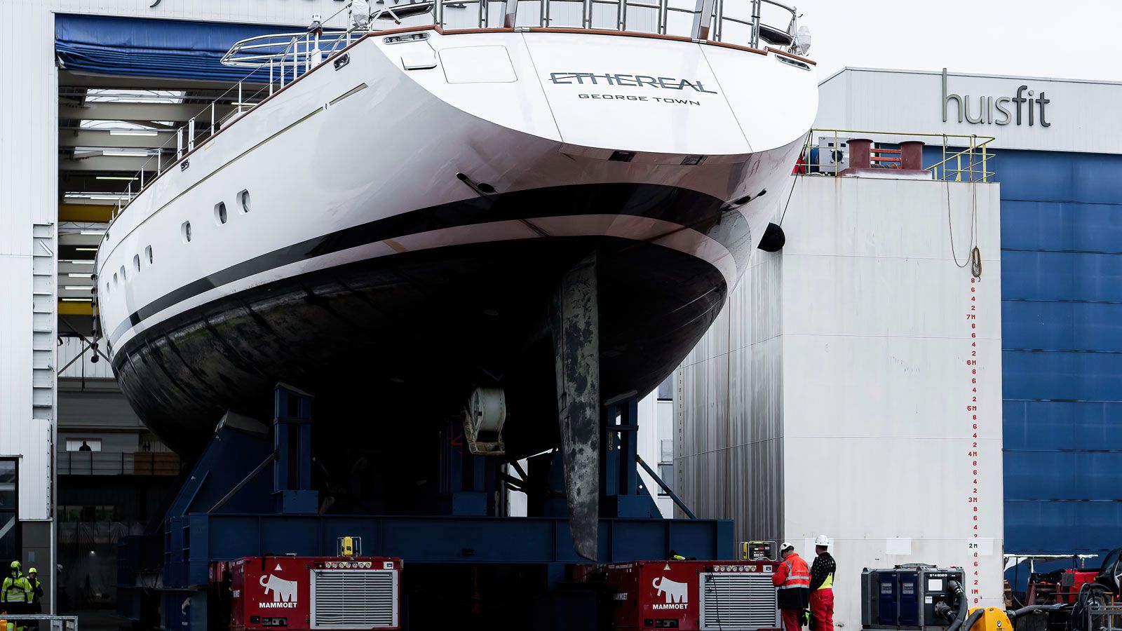 Hybrid sailing yacht Ethereal returns to Royal Huisman for major refit